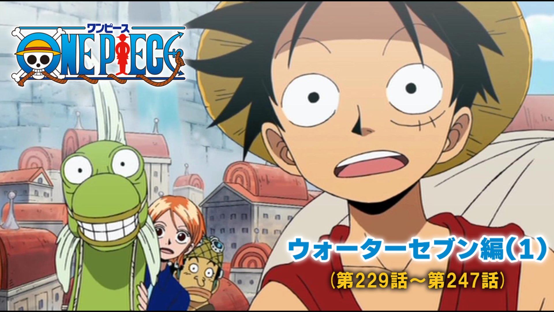 ワンピース ウォーターセブン編(1)（第229話-第247話） | Lemino(レミノ) - 映画・ドラマ・アニメや音楽・ライブが見放題 | ドコモの動画配信サービス